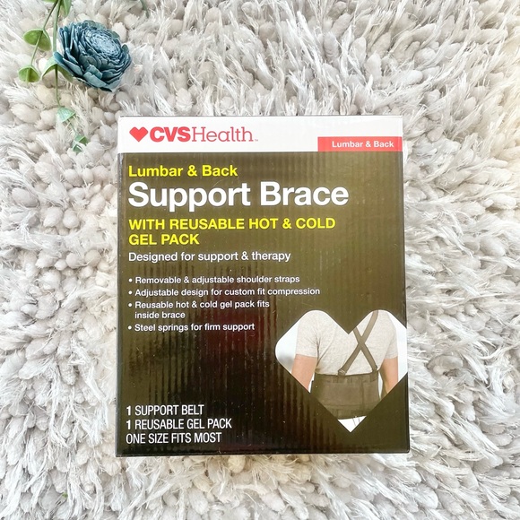 CVS health | Other | New W Tag Lumbar Back Support Brace Wreusable Hot ...